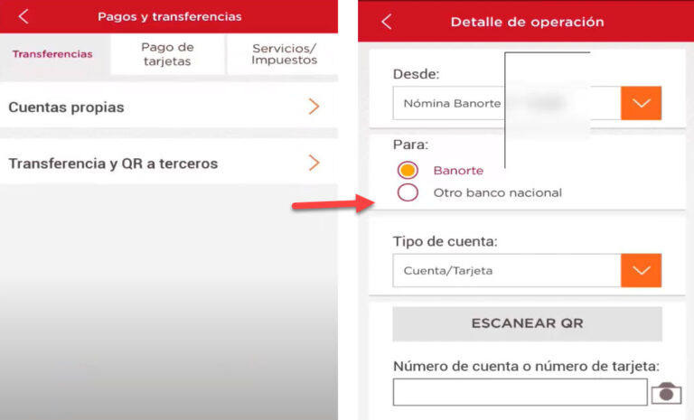 Cómo hacer una transferencia Banorte a otro banco •【2021